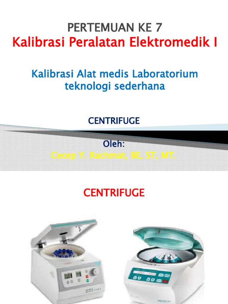Pertemuan Ke 7: Kalibrasi Peralatan Elektromedik I | PDF | Sains ...