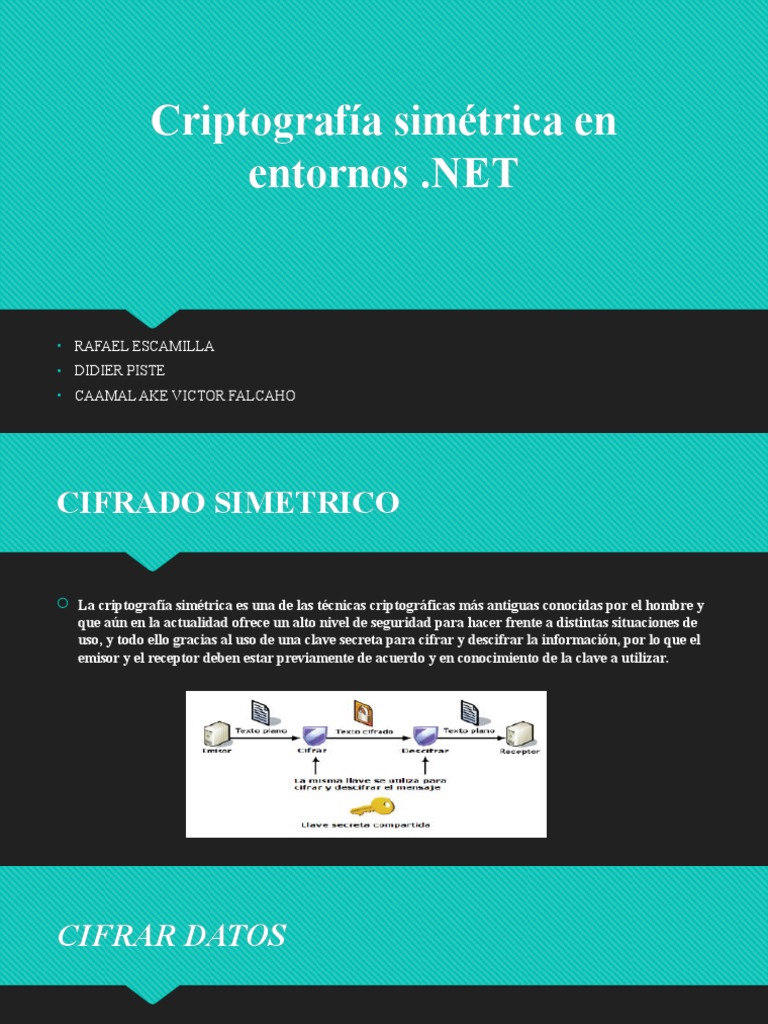 Criptografía Simétrica en .NET | PDF | Criptografía | Clave (criptografía)