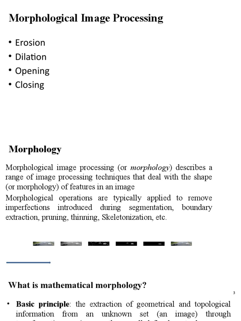 Lecture 9 - Morphological Image Processing | PDF | Signal Processing ...