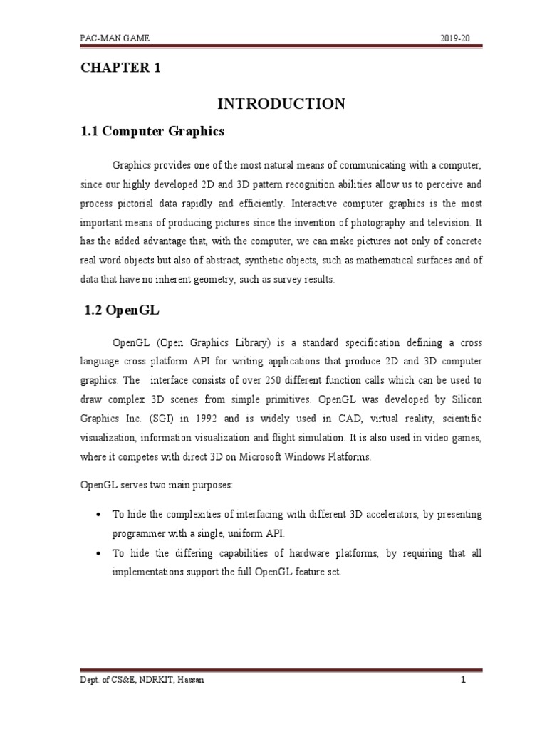 Pacman Game Report | PDF | Shader | Callback (Computer Programming)