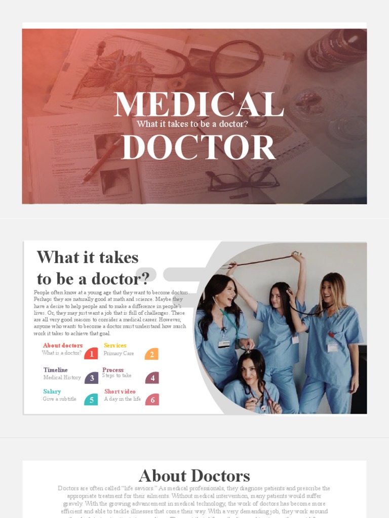 What It Takes To Be A Doctor? | PDF | Physician | Residency (Medicine)