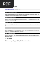Witness & Hold Point Inspection Plan | PDF | General Contractor ...