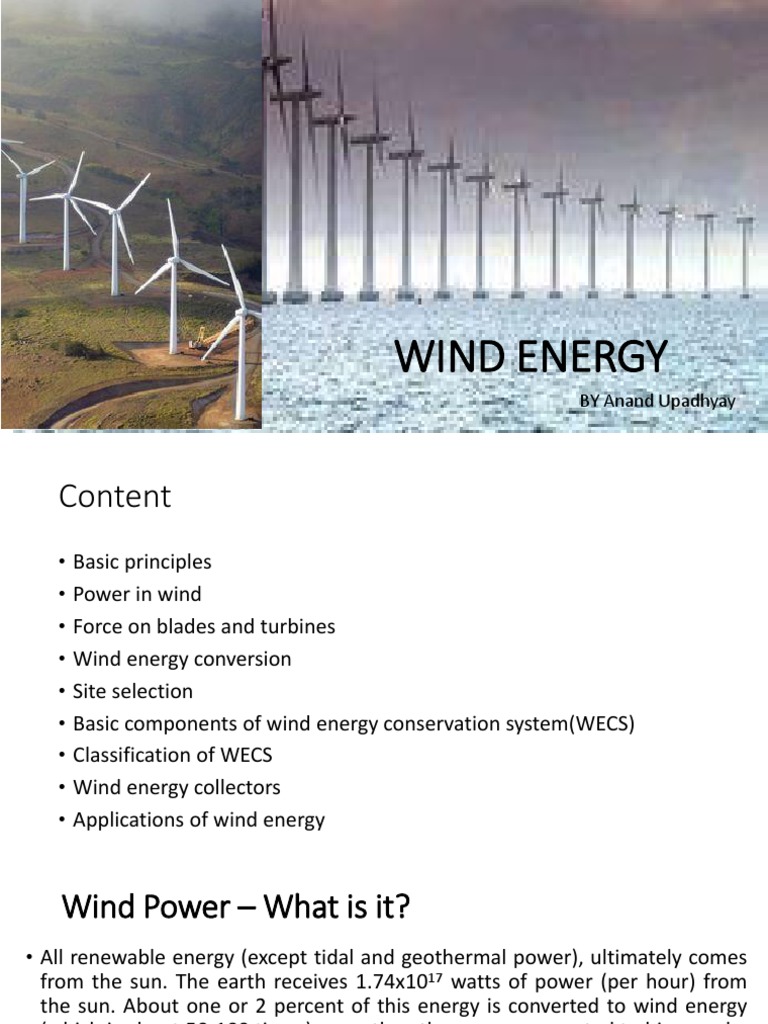 Wind Energy | Download Free PDF | Wind Power | Wind Turbine