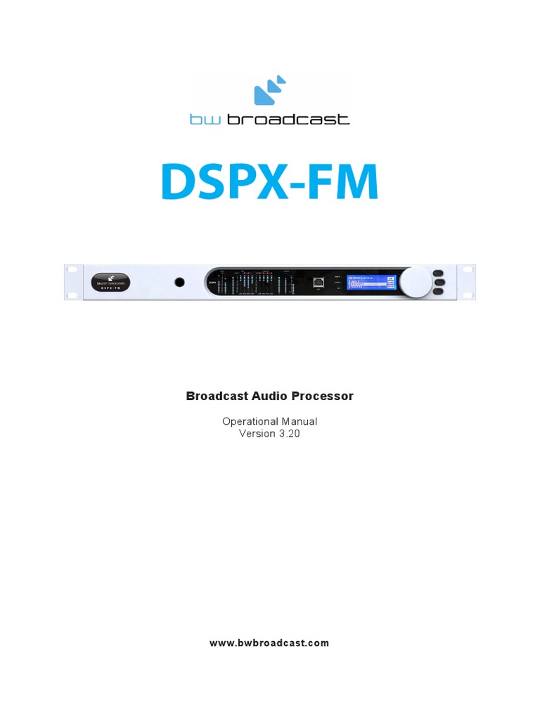 DSPX-FM v3.20 Manual PDF | PDF | Electromagnetic Interference | Distortion