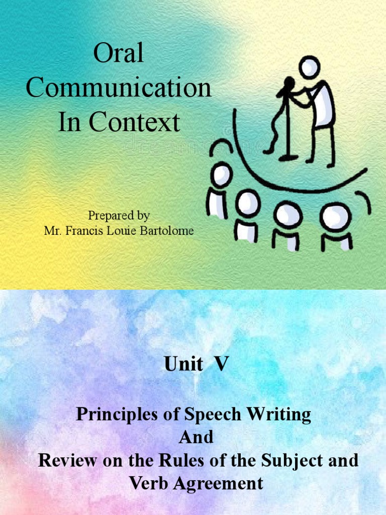 Unit 5 PPT ORAL COM | PDF | Grammatical Number | Verb