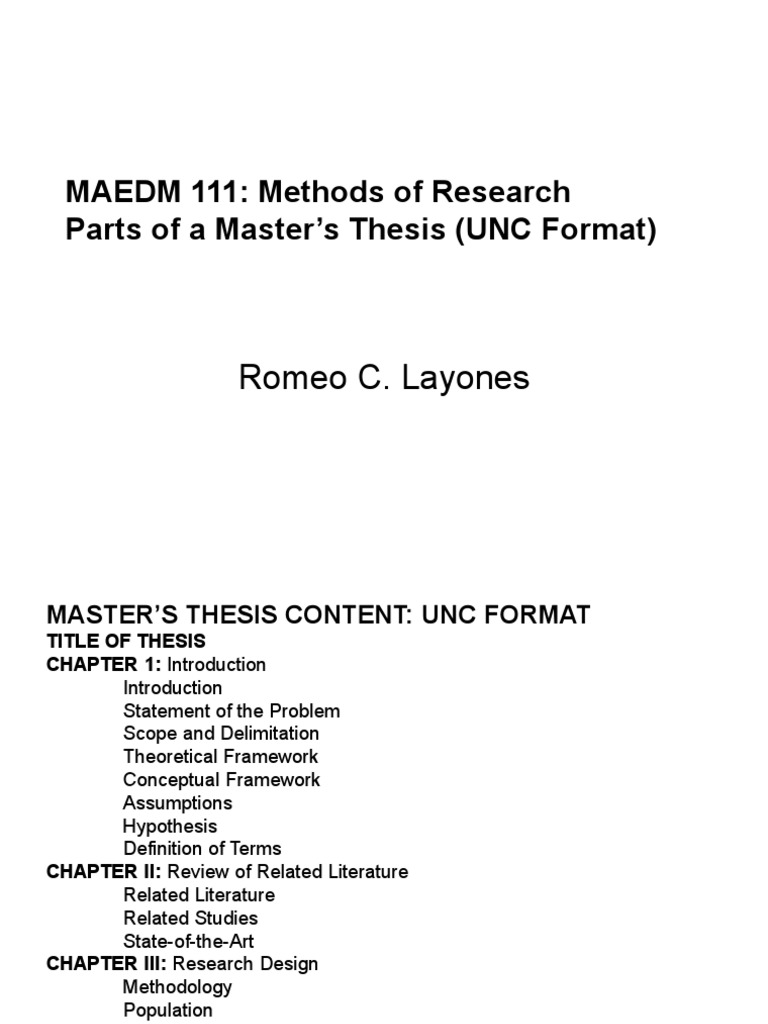 Lesson 3 First Chapter of Research Proposal PDF | PDF | Level Of ...