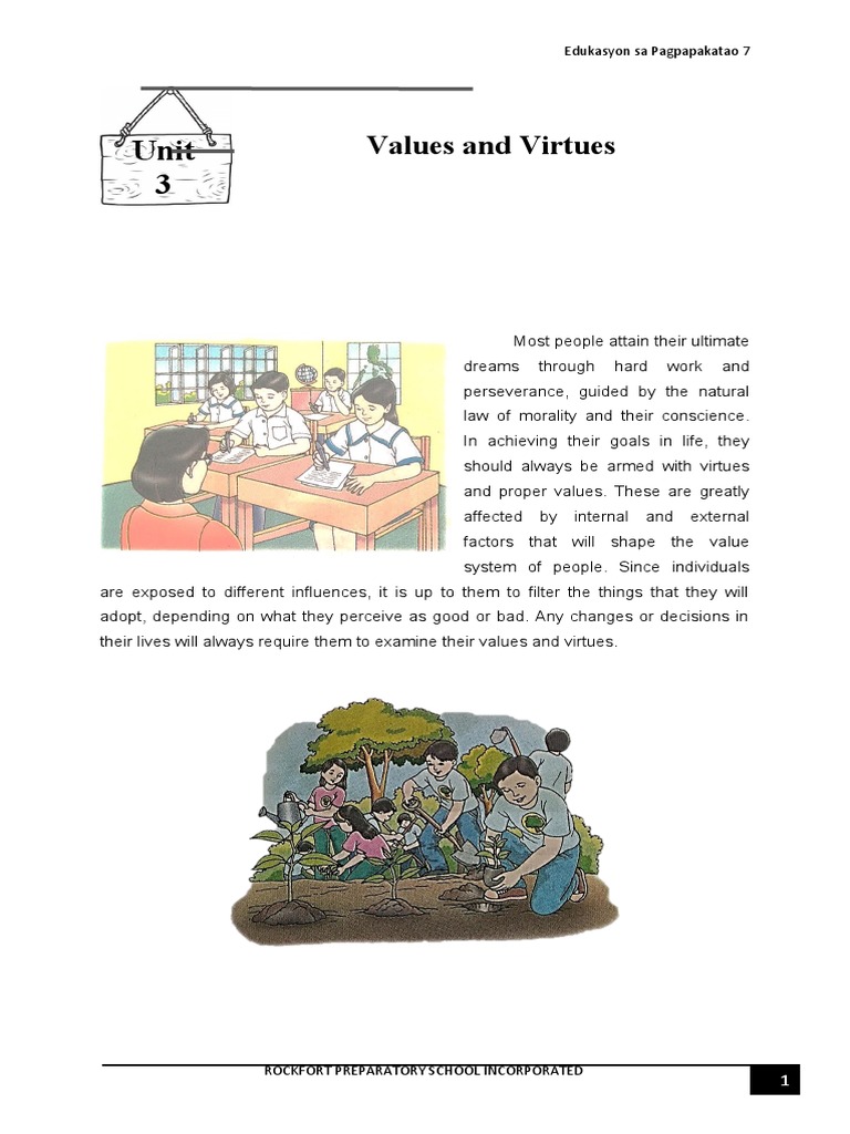 Unit 3: Values and Virtues | Download Free PDF | Value (Ethics) | Conscience