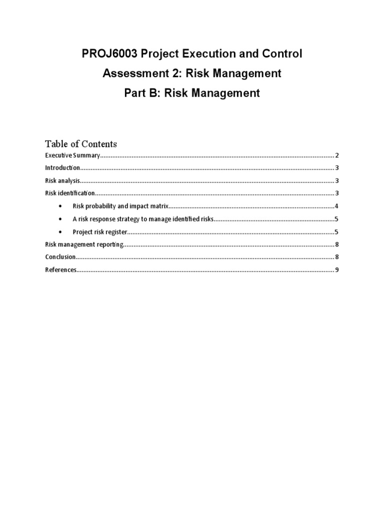 Risk Management in Project | PDF | Risk Management | Risk
