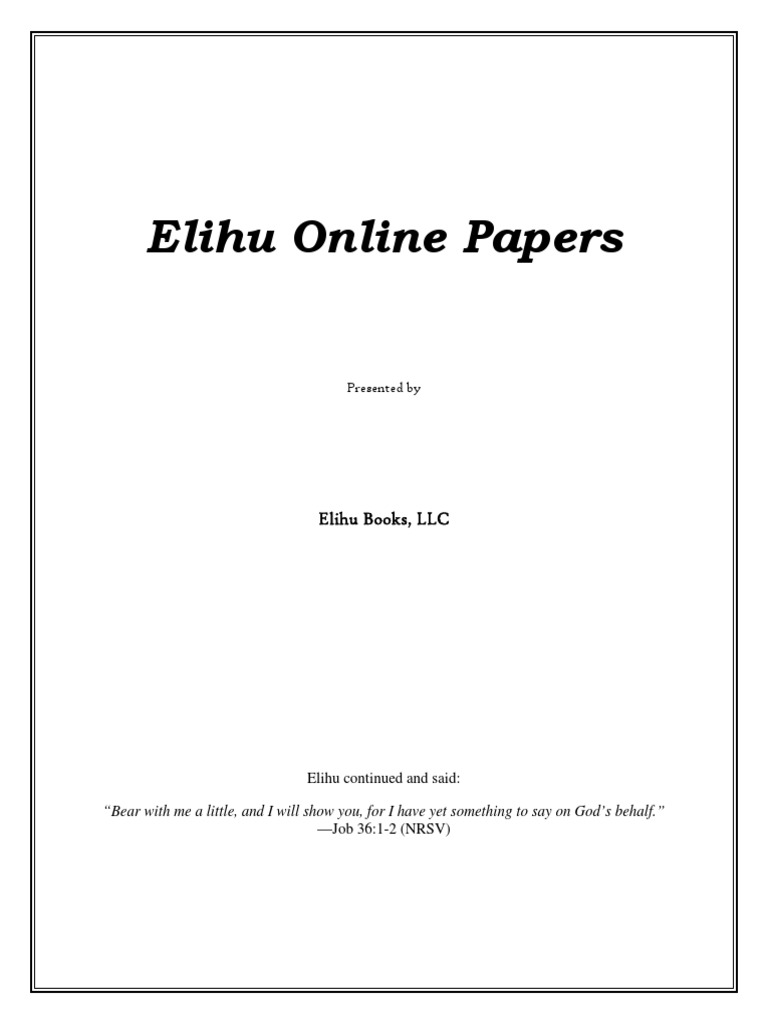 Elihu Online Papers 5 Letter of Jude Stafford | PDF | Book Of Enoch ...