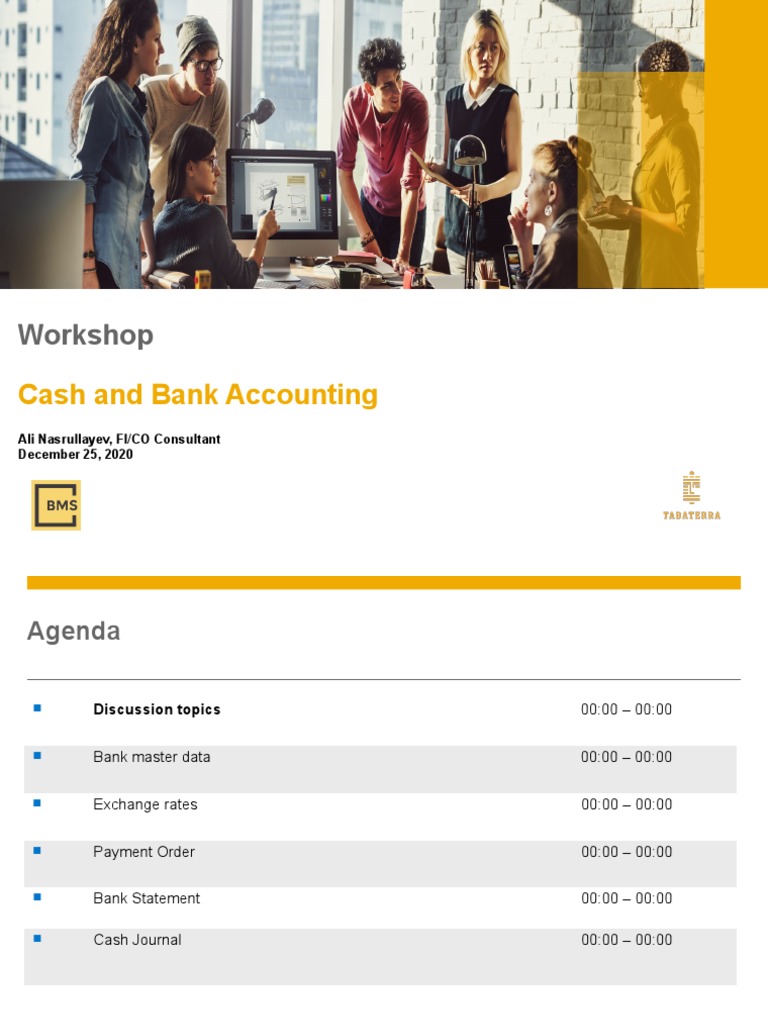 Workshop: Cash and Bank Accounting | PDF | Payments | Receipt