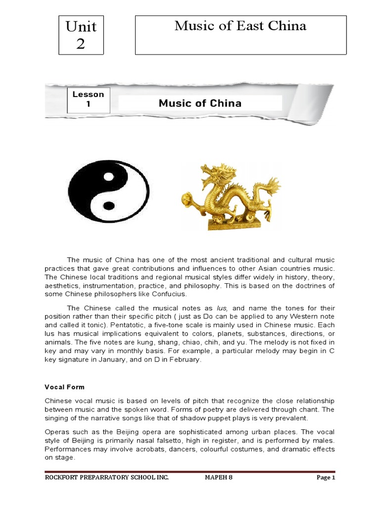 2nd QUARTER MUSIC GRADE 8 MODULE | PDF | String Instruments | Musical ...