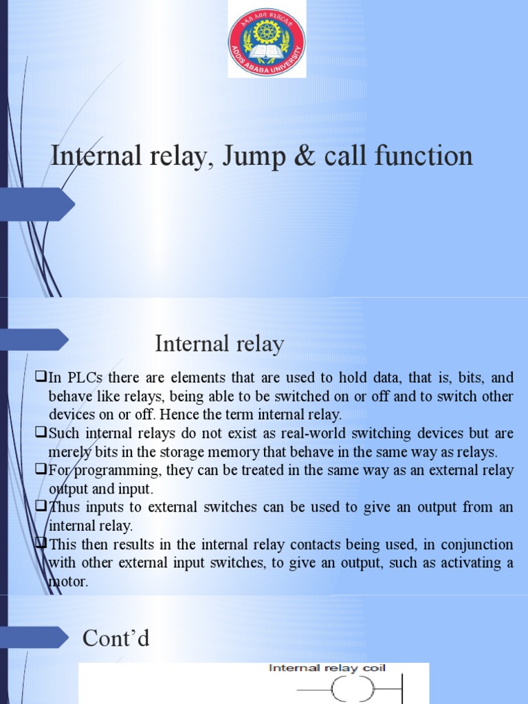 Internal Relay Jump and Call Function.1 | PDF | Relay | Programmable ...