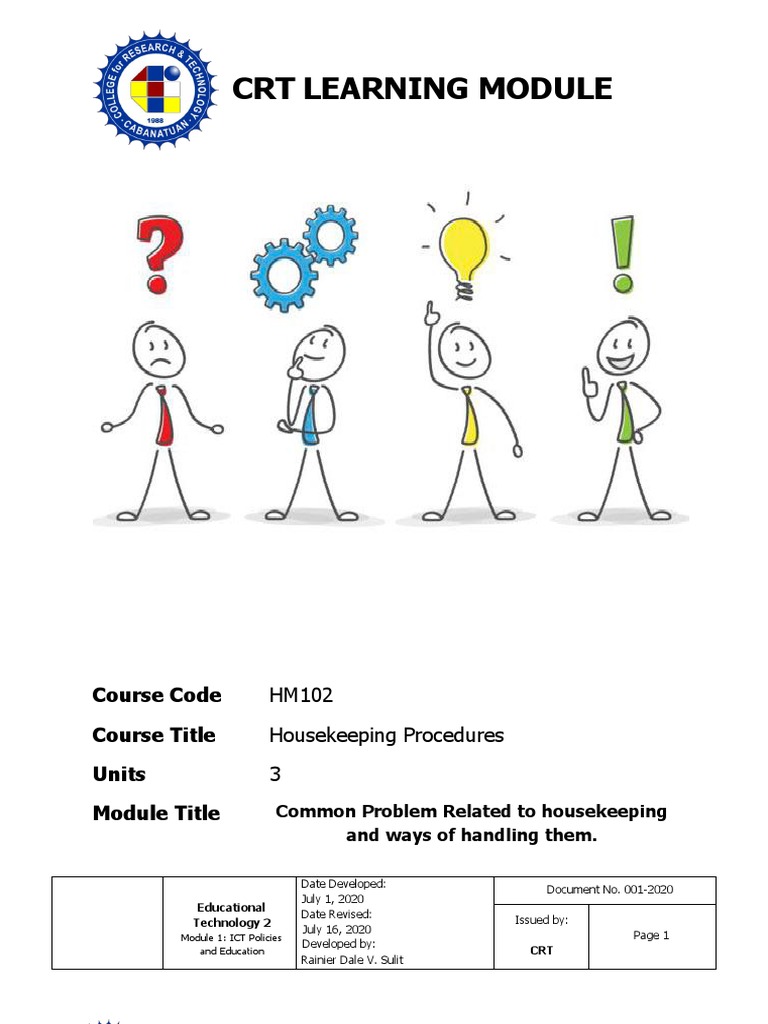 LM-HSKP Week 4 | PDF | Educational Technology | Facilitator