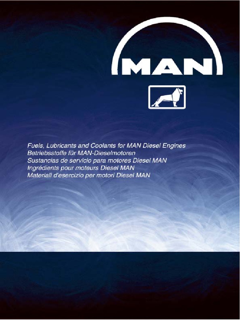 MAN Fuels Coolant and Oil | PDF | Motor Oil | Chemical Substances