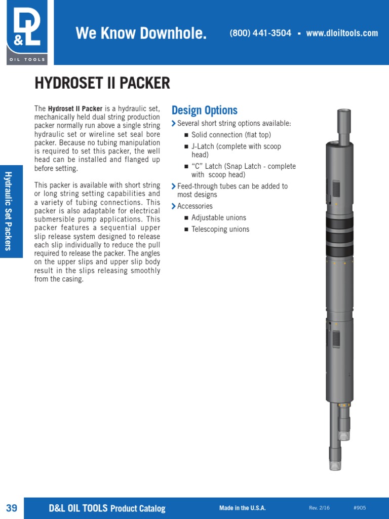 Hydroset II Packer 48003885 | PDF | Manufactured Goods | Equipment