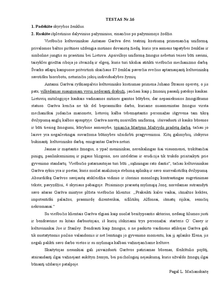 Škėma, Skyryba, Straipniai | PDF