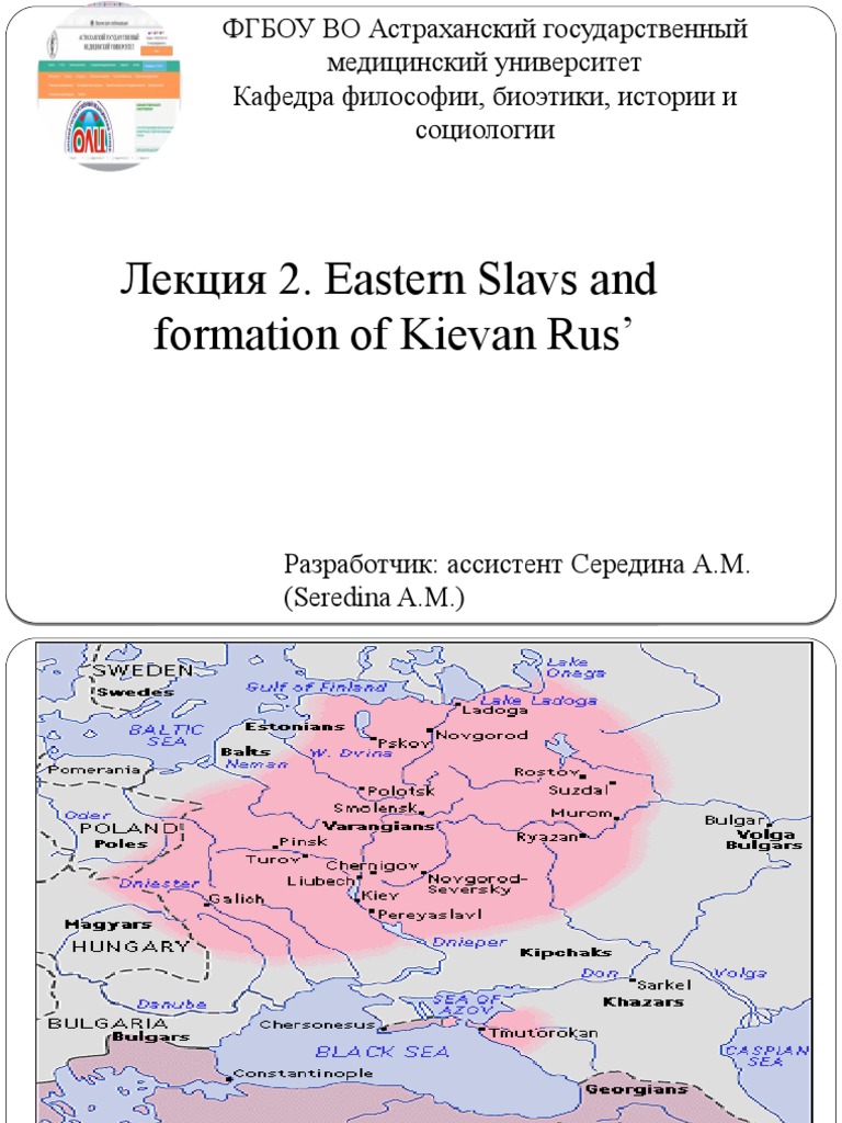 2) Eastern Slavs and Formation of Kievan Rus' | PDF | Russia | World ...