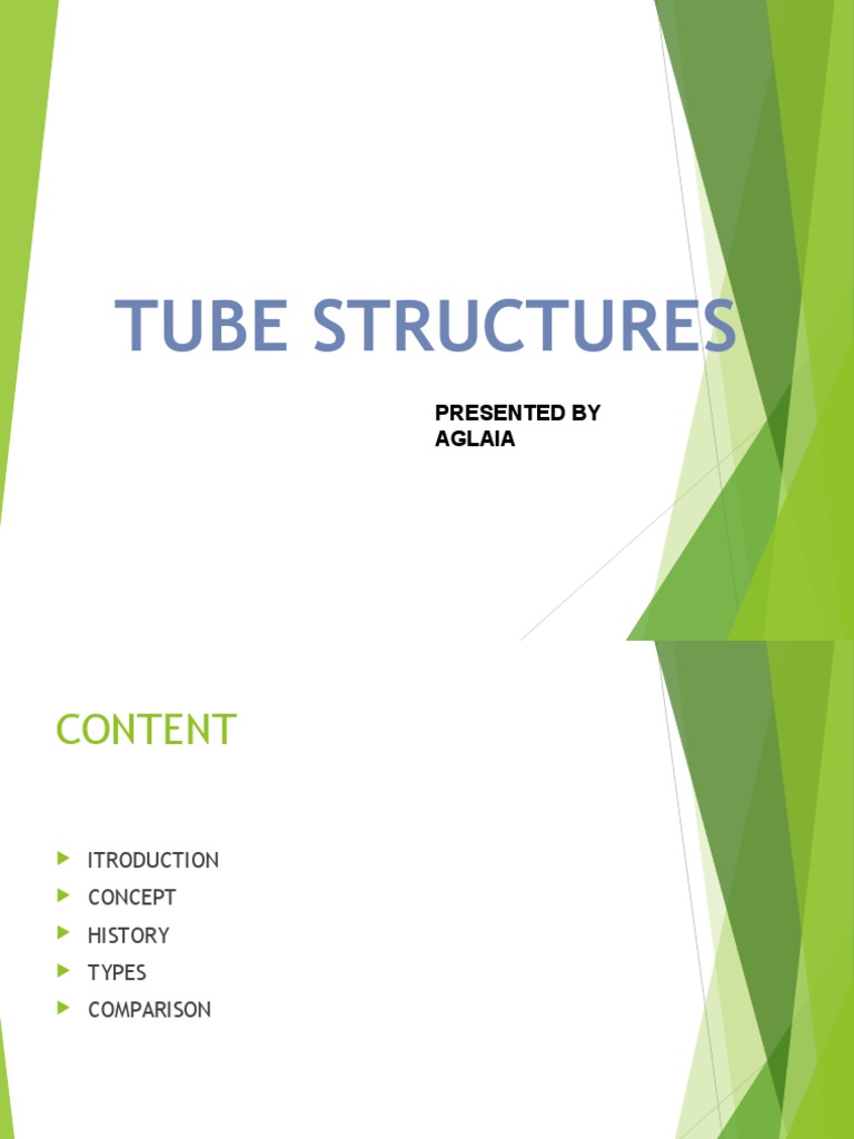 Tube Structures: Presented by Aglaia | PDF | Civil Engineering | Design