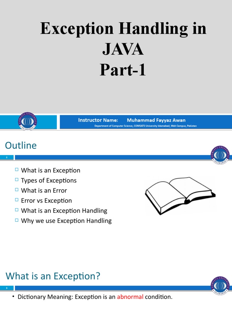 Exceptionhandling Part 1 Week 4 1 Pdf Java Programming Language Software Development 