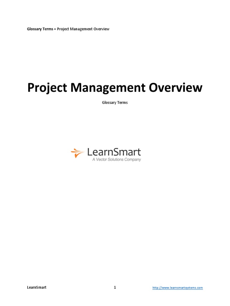 Project: Management Overview | PDF | Projects | Project Management