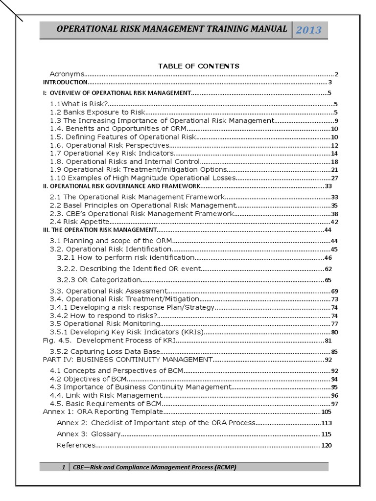 RISK EXPERT Training Manual8edited | PDF | Financial Risk | Internal ...