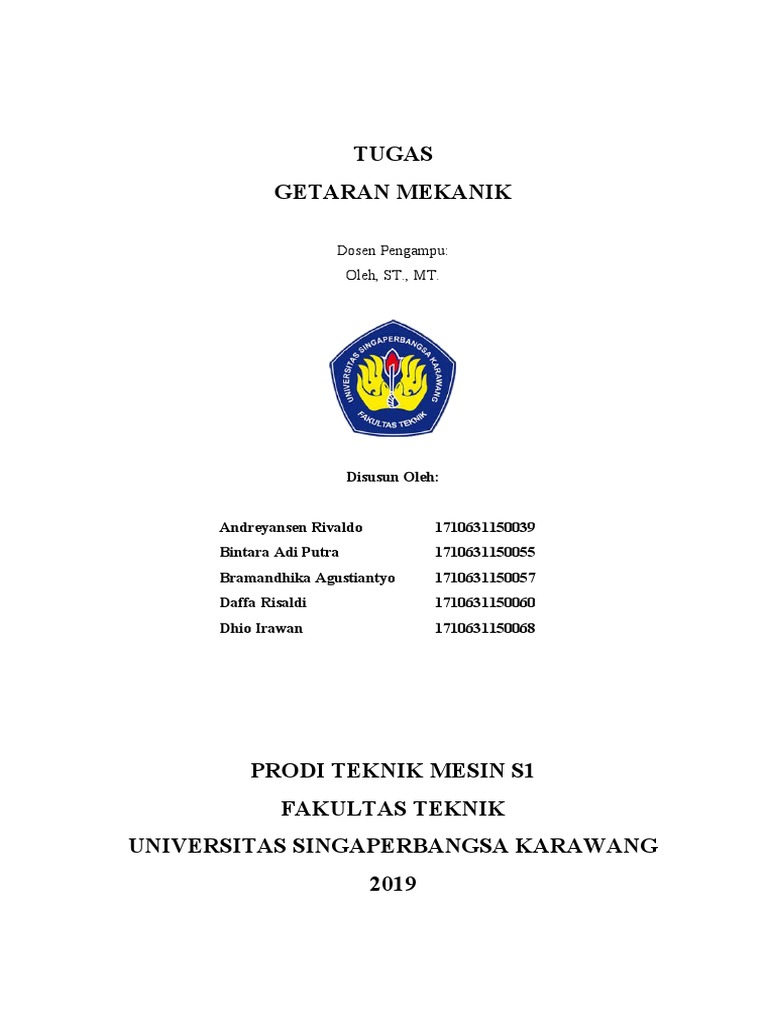 Getaran Mekanik | PDF