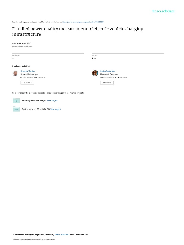 Detailed Power Quality Measurement Of Electric Veh Pdf Electric