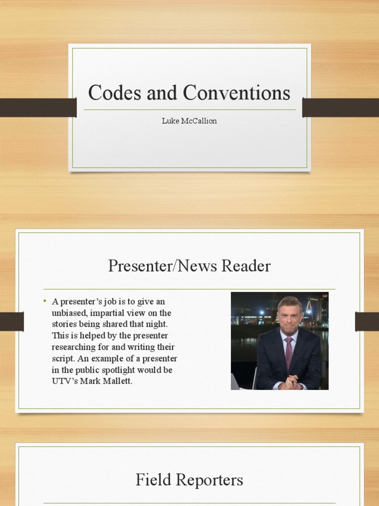 Codes and Conventions | PDF | Expert | Mass Media