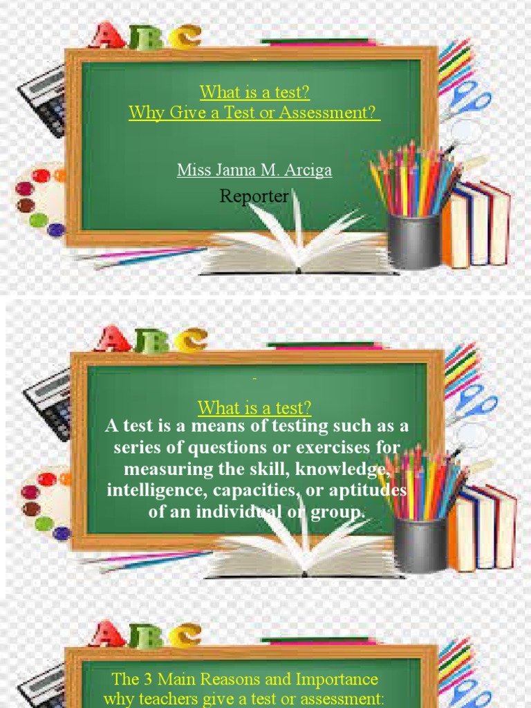 Importance of Tests in Education | PDF | Career & Growth | Self-Improvement