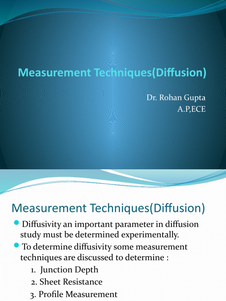 Measurement Techniques (Diffusion) | PDF | P–N Junction | Doping (Semiconductor)