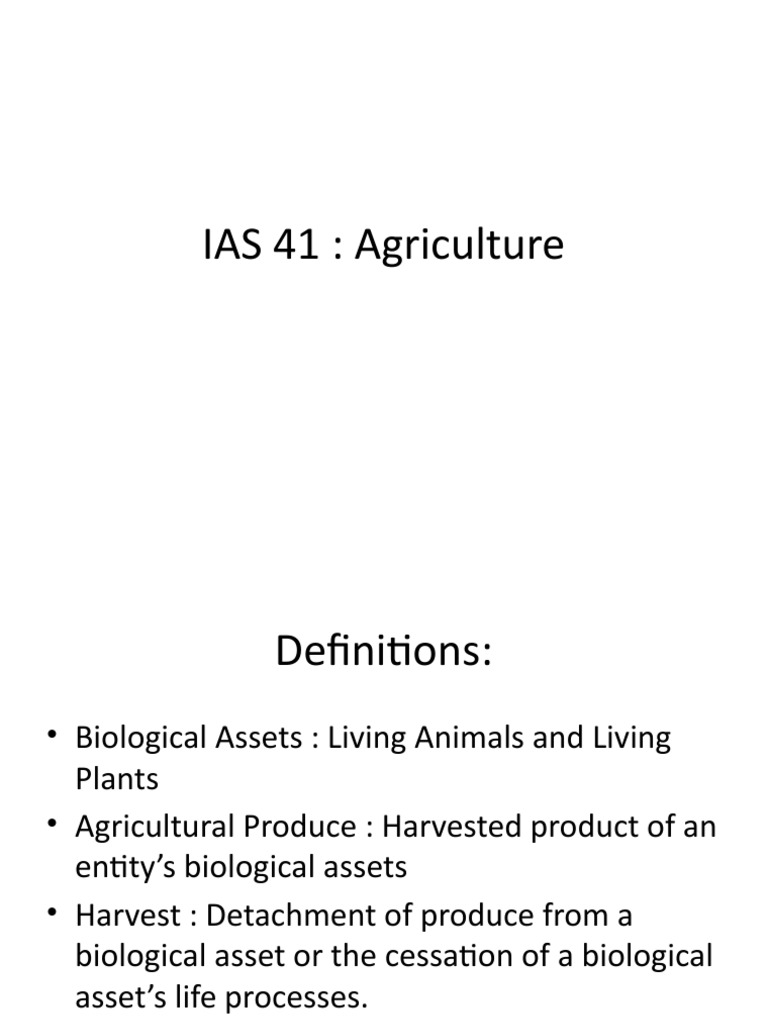 Ias 41 | PDF | Calf | Fair Value