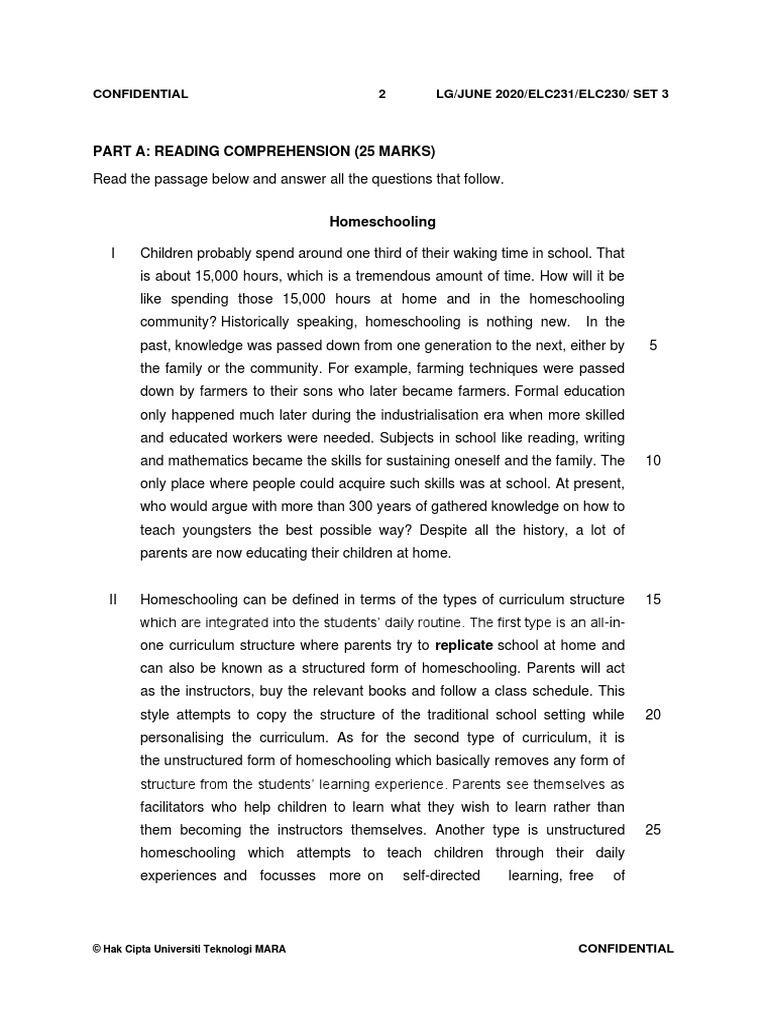 Practice - Mid Sem Test | PDF | Homeschooling | Human Nature
