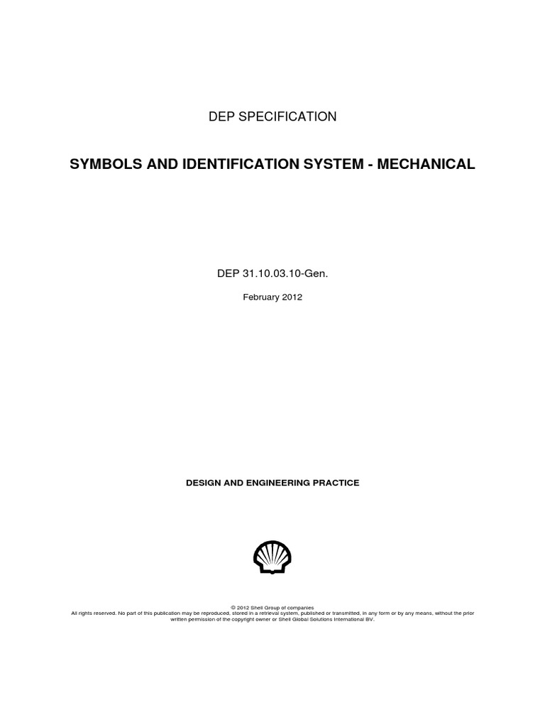 Dep 31.10.03.10 - Symbols and Identification System - Mechanical | PDF