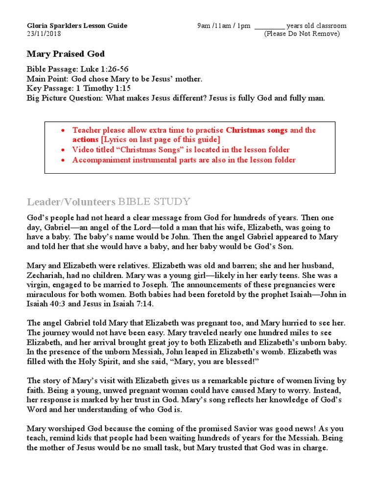 Adapting a Lesson for Younger Children | PDF | Jesus | Prayer