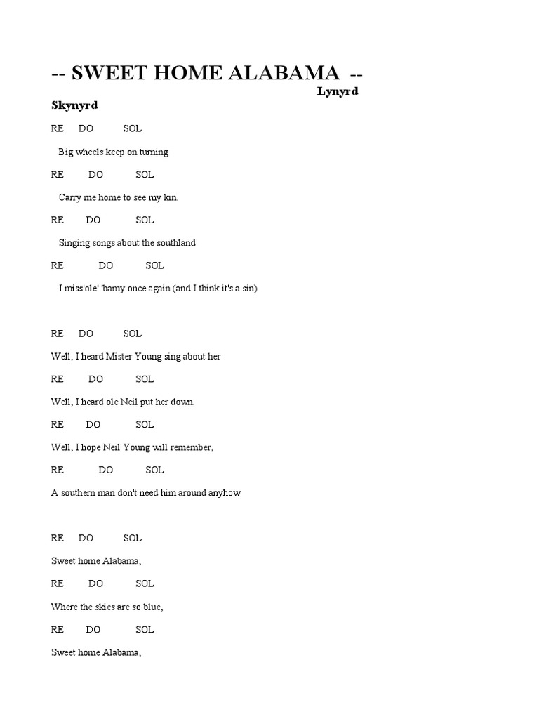 Sweet Home Alabama | PDF