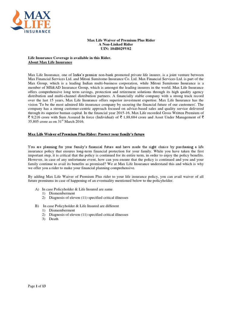 Wop Rider Brochure | PDF | Myocardial Infarction | Insurance