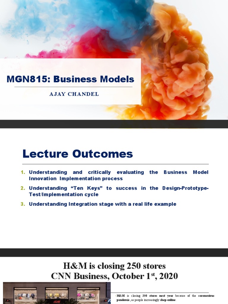 MGN815: Business Models: Ajay Chandel | PDF | Intensive Care Unit | Surgery