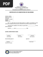 Certificate of Acceptance (Goods & Deliveries) | PDF