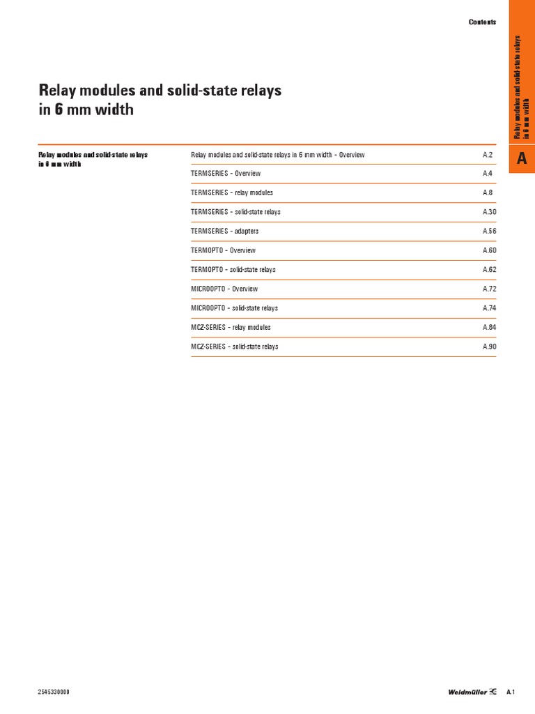 6mm Relay & Solid-State Modules | PDF | Relay | Rectifier