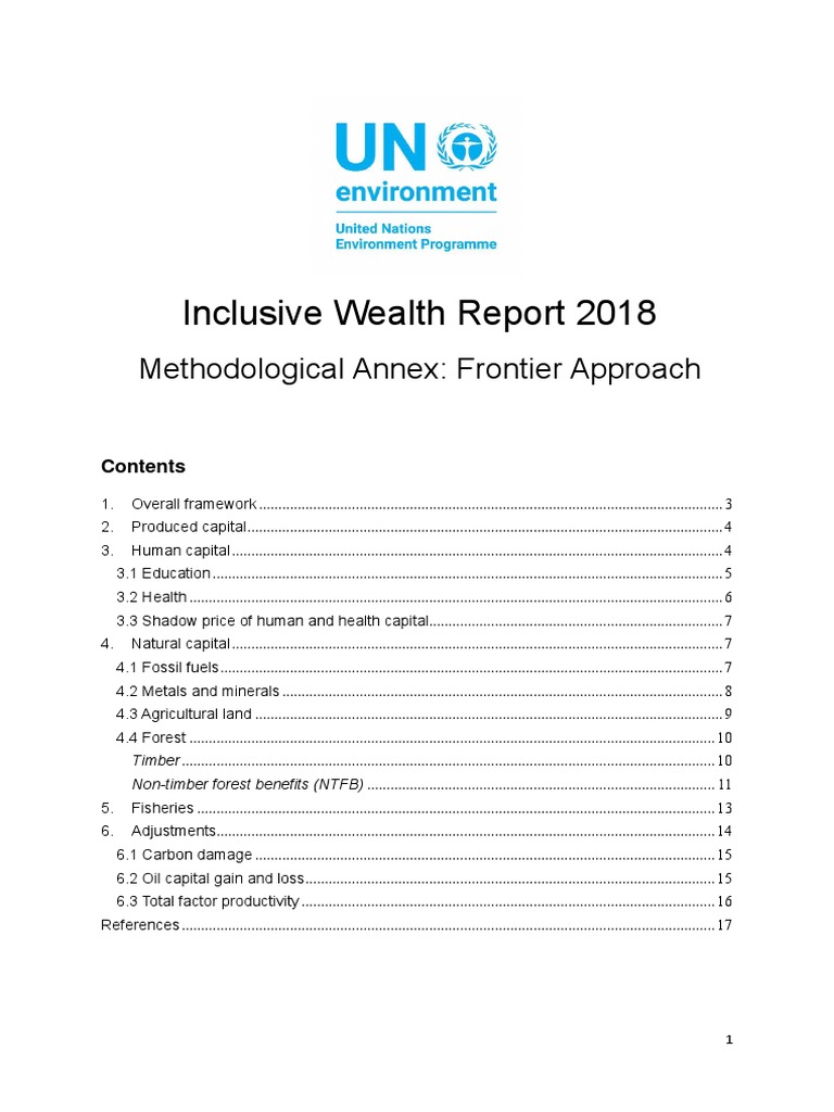 Methodological Annex Document | PDF | Greenhouse Gas | Human Capital