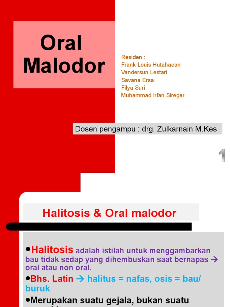 Oral Malodor Yang Sudah Revisi | PDF