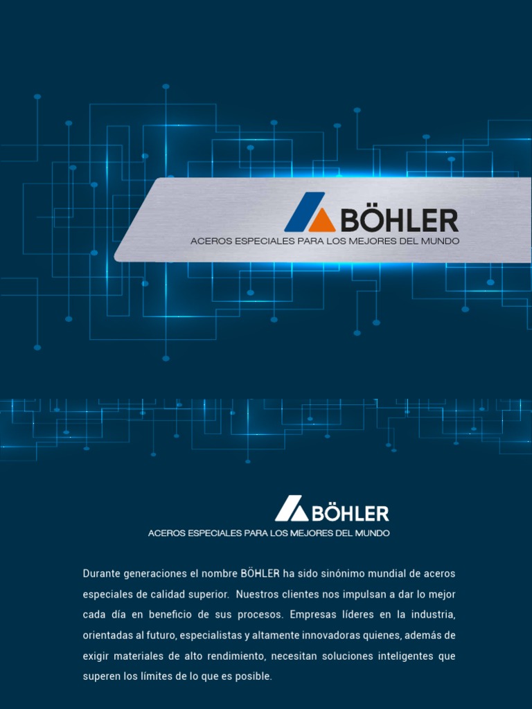 BROCHURE SEGMENTOS BOHLER - Pag Sencilla PDF | PDF | Tratamiento a base ...