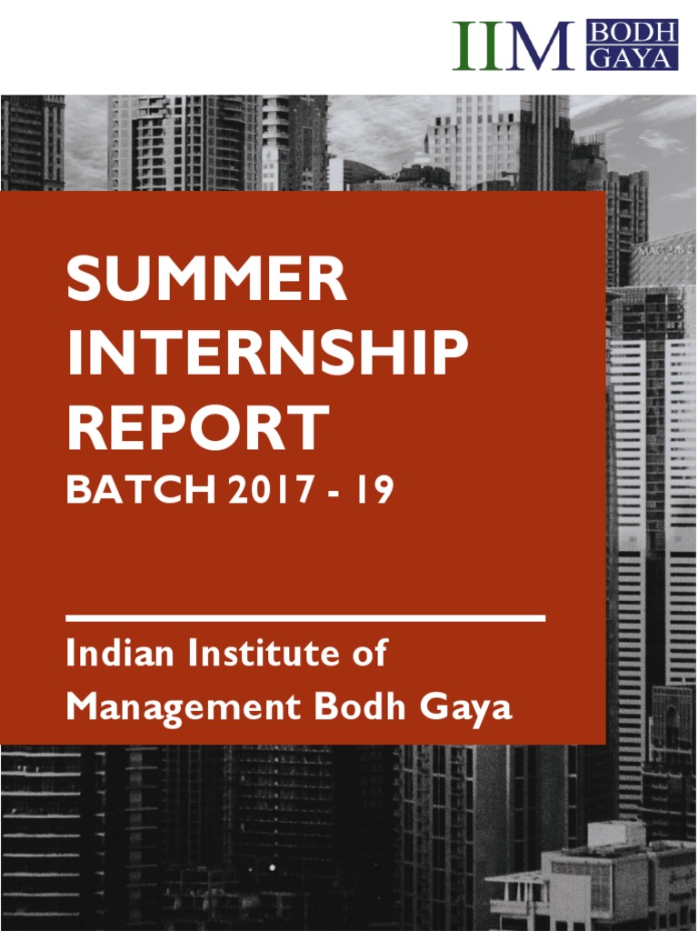 Summer Internship Report PDF | PDF | Business | Economies
