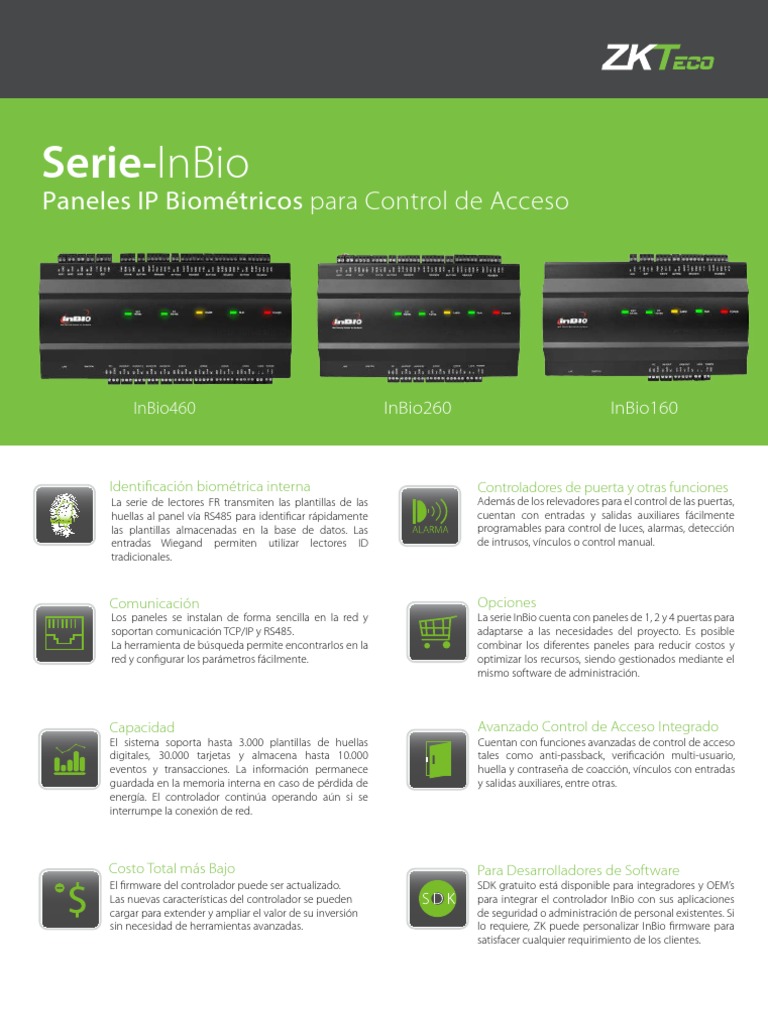 Serie Inbio 260 160 460 | PDF | Biometría | Red de computadoras
