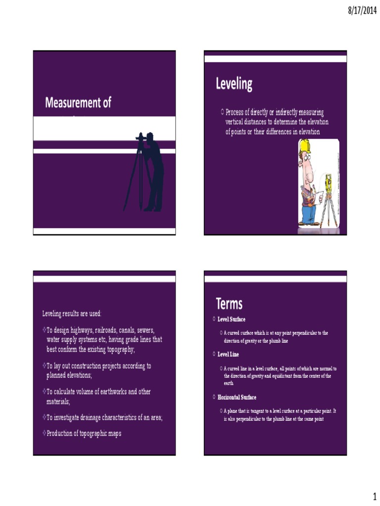 3 Measurement of Vertical Distances | PDF | Surveying | Metrology