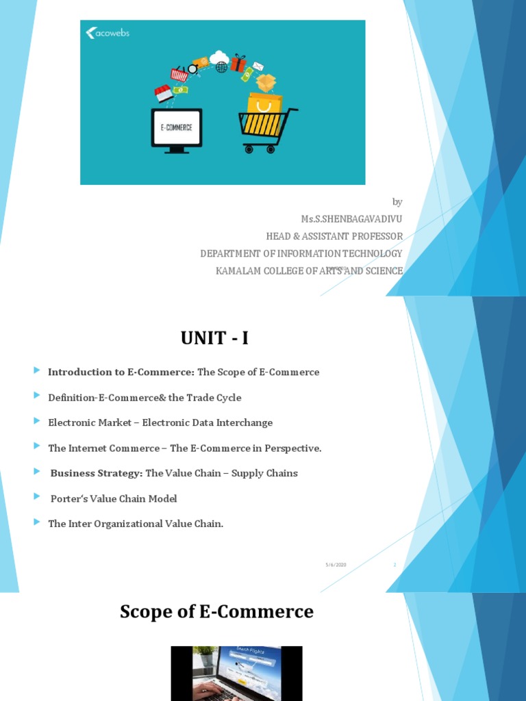 E-Commerce Unit I | PDF