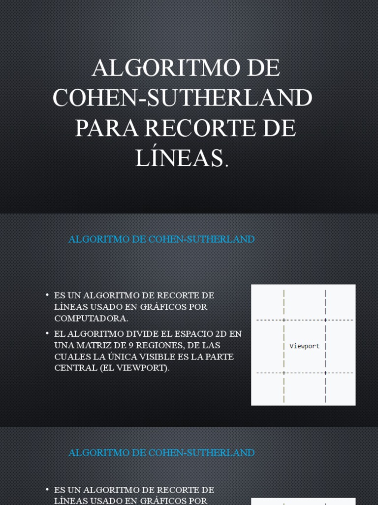 Algoritmo de Cohen-Sutherland | PDF | Algoritmos | Informática teórica