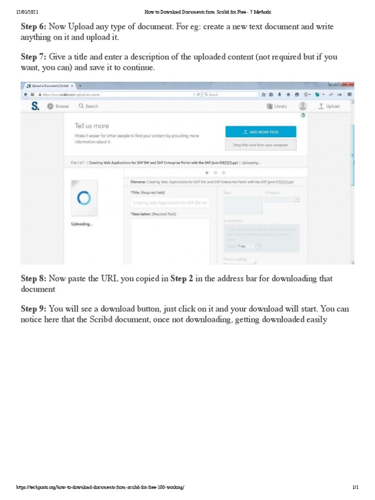 How To Download Documents From Scribd For Free - 7 Methods | PDF