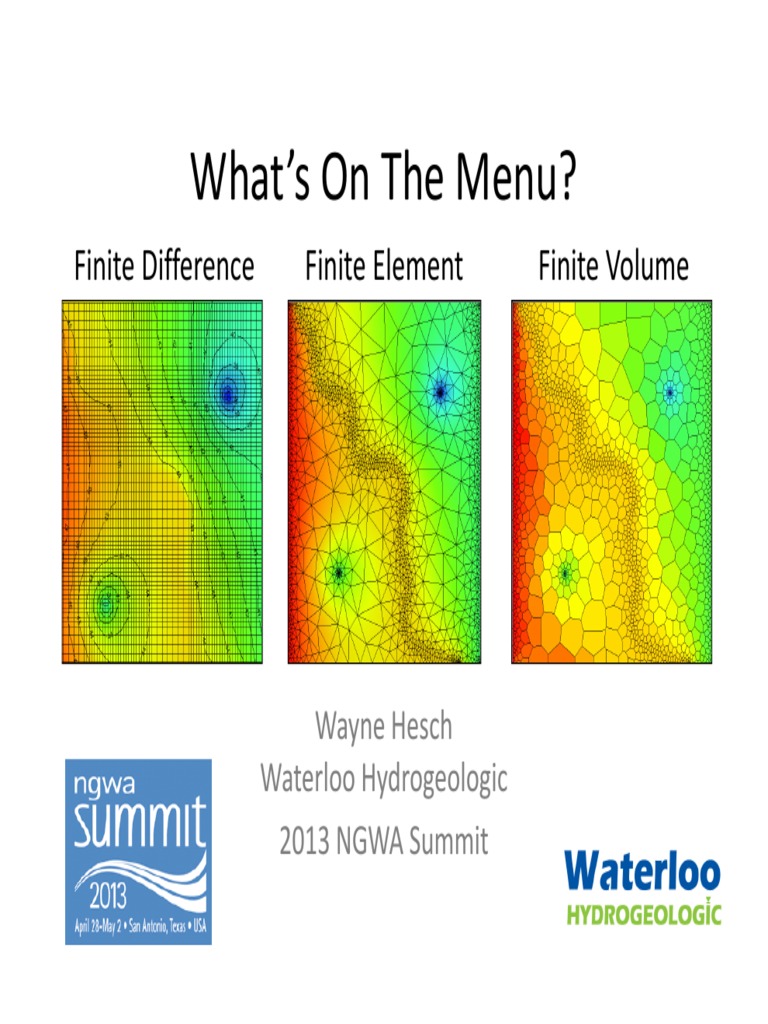 What's On The Menu?: Finite Difference Finite Element Finite Volume ...