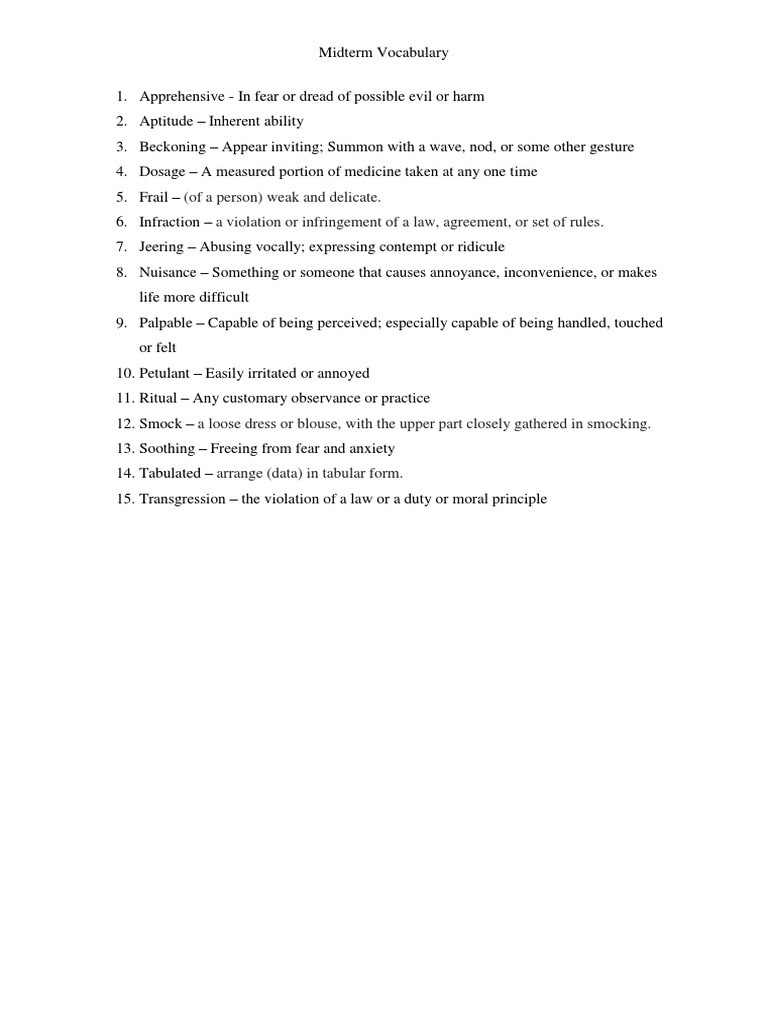 (Of A Person) Weak and Delicate. A Violation or Infringement of A Law ...